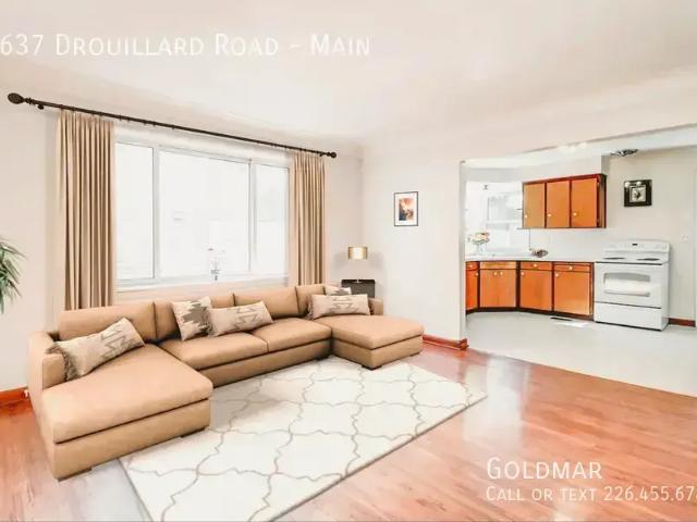2 BR, 1 BA Apartment 1637 Drouillard Road, Windsor, ON N8Y 2S4