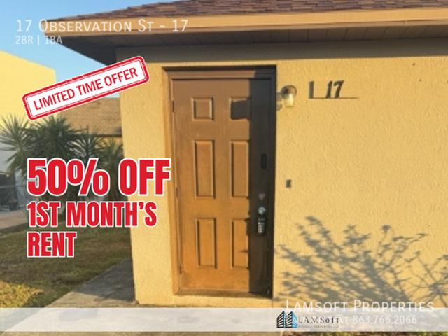 2 BR, 1 BA Apartment 17 Observation St, Lake Placid, FL 33852