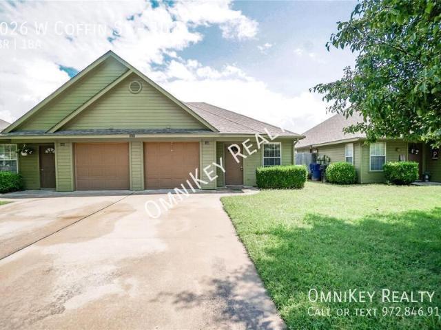 2 BR, 1 BA Apartment 1026 W Coffin St, Denison, TX 75020