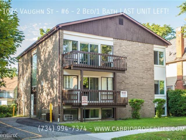 2 BR, 1 BA Apartment 1026 Vaughn St, Ann Arbor, MI 48104