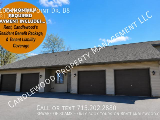 2 BR, 1 BA Apartment 1100 North Point Dr. B8, Stevens Point, WI 54481