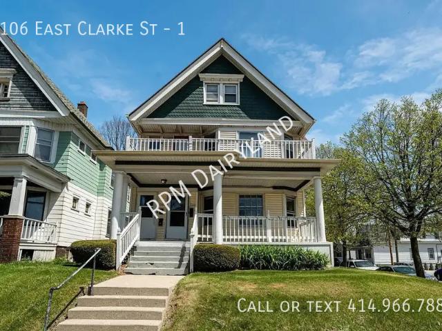 2 BR, 1 BA Apartment 1106 East Clarke St, Milwaukee, WI 53212