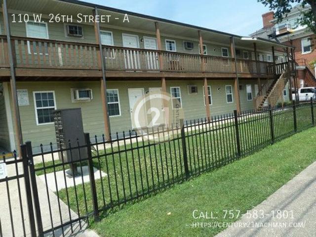 2 BR, 1 BA Apartment 110 W. 26th Street, Norfolk, VA 23517
