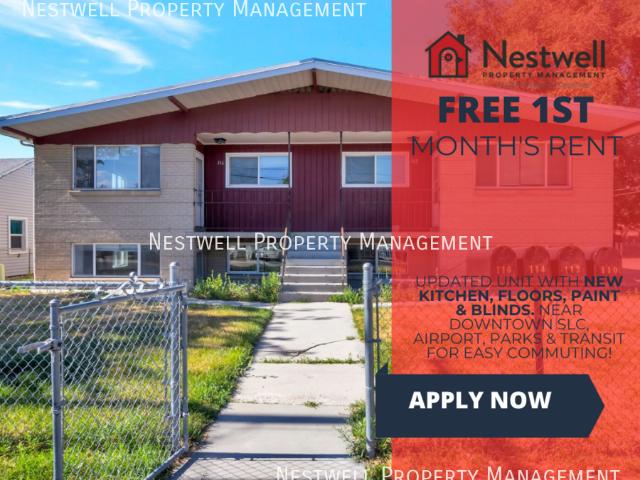 2 BR, 1 BA Apartment 116 W Angelo Ave, South Salt Lake, UT 84115