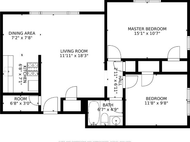 2 BR, 1 BA Apartment 1180 Colorado Boulevard, Denver, CO 80206