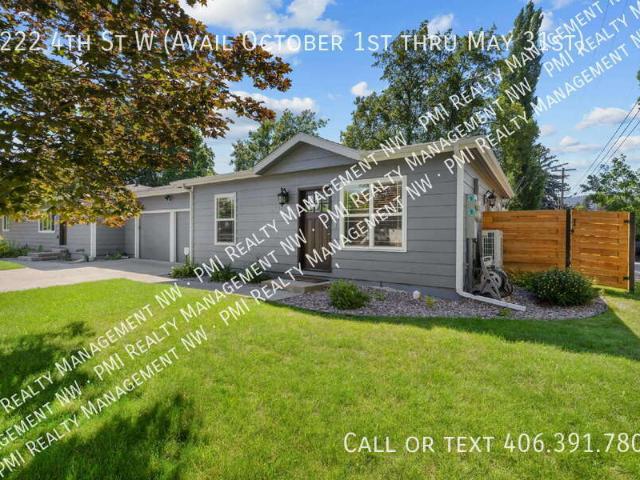 2 BR, 1 BA Apartment 1222 4th St W Avail October 1st thru May 31st, Kalispell, MT 59901