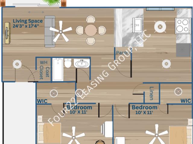 2 BR, 1 BA Apartment 125 Woodward St, Austin, TX 78704