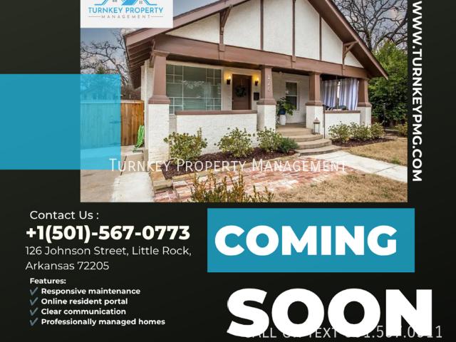 2 BR, 1 BA Apartment 126 Johnson Street, Little Rock, AR 72205