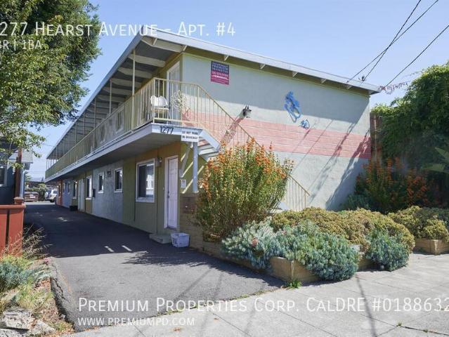 2 BR, 1 BA Apartment 1277 Hearst Avenue, Berkeley, CA 94702