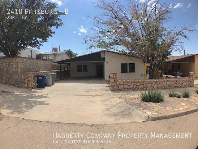 2 BR, 1 BA Apartment 2418 Pittsburg, El Paso, TX 79930