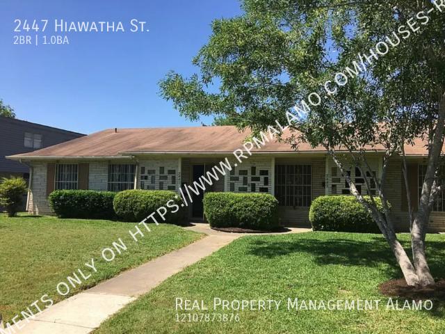 2 BR, 1 BA Apartment 2447 Hiawatha St San Antonio, TX 78210