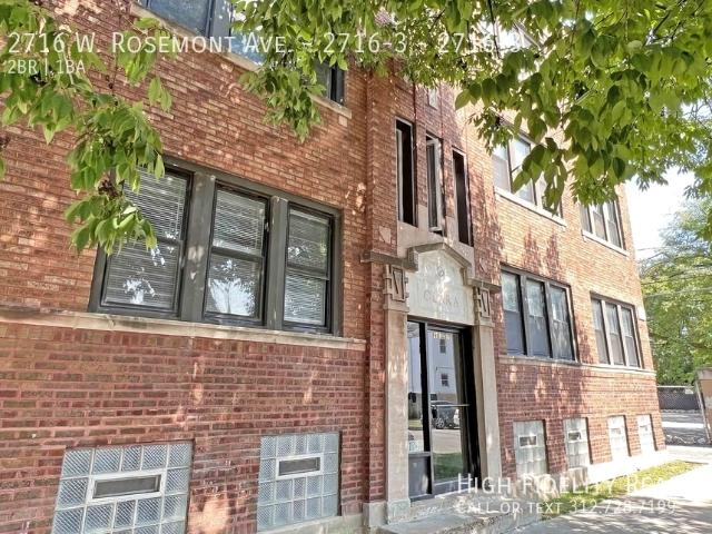 2 BR, 1 BA Apartment 2716 W. Rosemont Ave. 2716 3, Chicago, IL 60659
