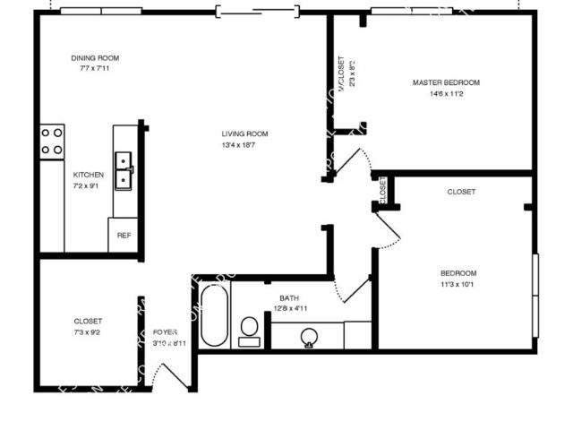 2 BR, 1 BA Apartment 2801 W. 70th Avenue, Westminster, CO 80030