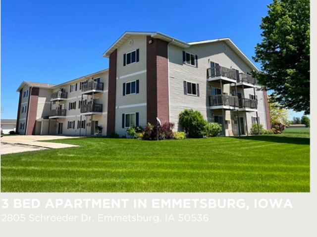 2 BR, 1 BA Apartment 2805 Schroeder Dr, Unit 2, Emmetsburg, IA 50536