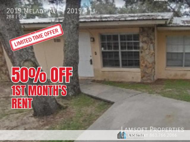 2 BR, 1 BA Apartment 2019 Melady Ave, Sebring, FL 33870