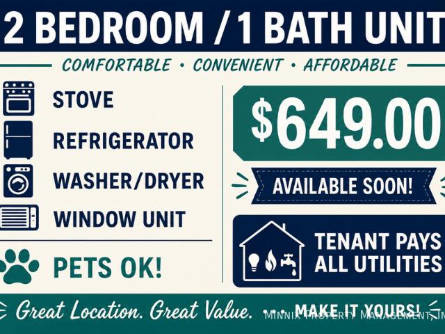 2 BR, 1 BA Apartment 2123 18th St Lubbock, TX 79401