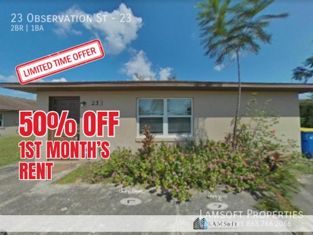 2 BR, 1 BA Apartment 23 Observation St, Lake Placid, FL 33852