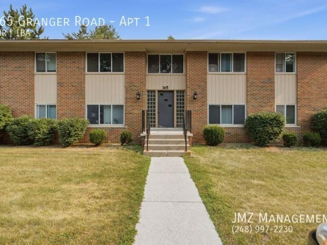2 BR, 1 BA Apartment 365 Granger Road, Ortonville, MI 48462