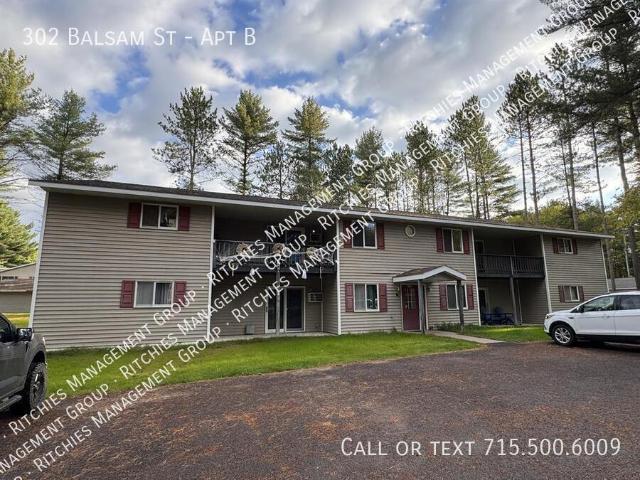 2 BR, 1 BA Apartment 302 Balsam St, Woodruff, WI 54568