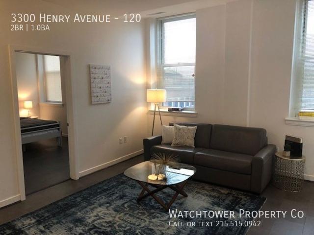 2 BR, 1 BA Apartment 3300 Henry Avenue, Philadelphia, PA 19129