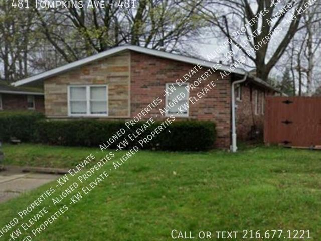 2 BR, 1 BA Apartment 481 Tompkins Ave, Akron, OH 44305