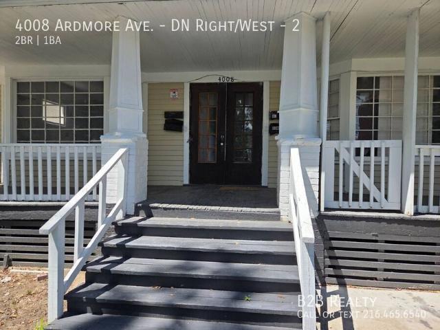 2 BR, 1 BA Apartment 4008 Ardmore Ave. DN Right/West, Cleveland, OH 44109