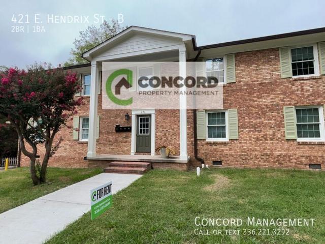 2 BR, 1 BA Apartment 421 E. Hendrix St, Greensboro, NC 27405