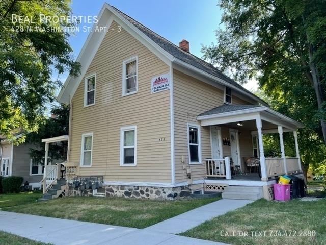 2 BR, 1 BA Apartment 428 N. Washington St. Apt Ypsilanti, MI 48197