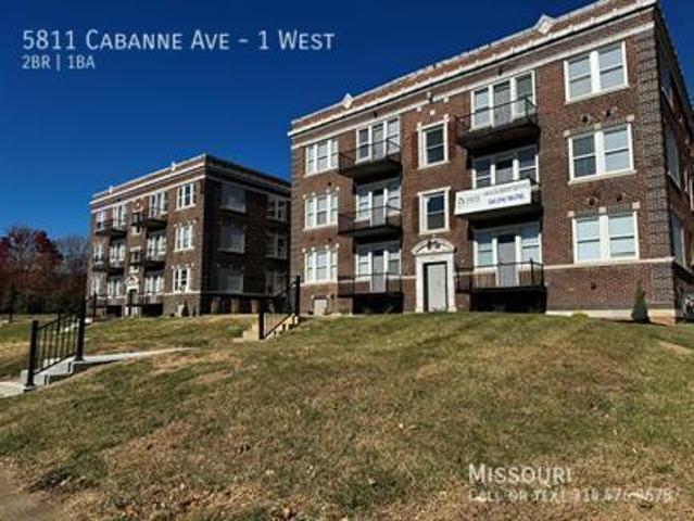 2 BR, 1 BA Apartment 5811 Cabanne Ave, St. Louis, MO 63112