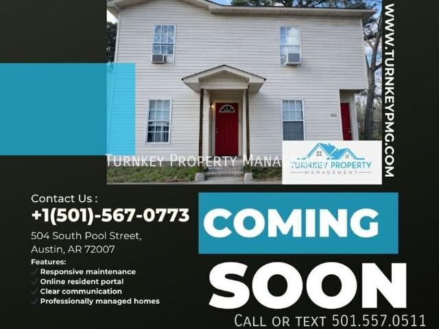 2 BR, 1 BA Apartment 504 506 South Pool Street, Austin, AR 72007