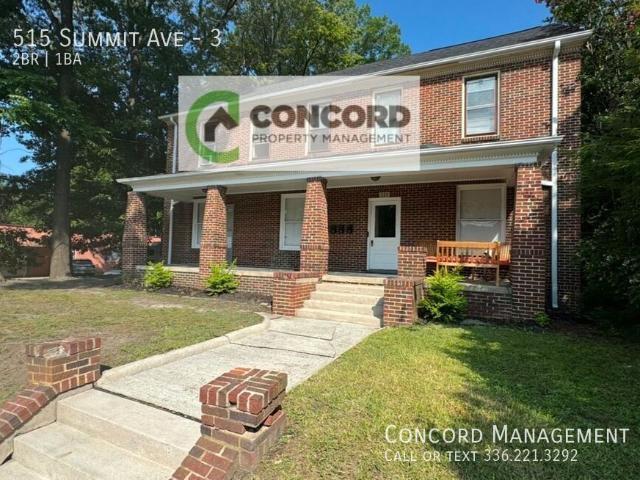 2 BR, 1 BA Apartment 515 Summit Ave, Greensboro, NC 27405