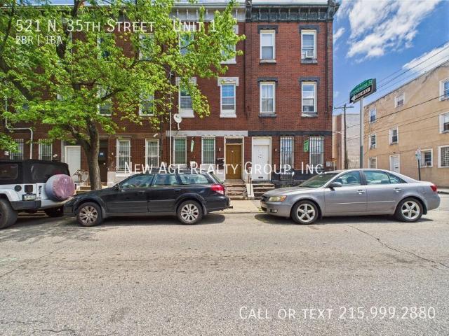 2 BR, 1 BA Apartment 521 N. 35th Street, Philadelphia, PA 19104