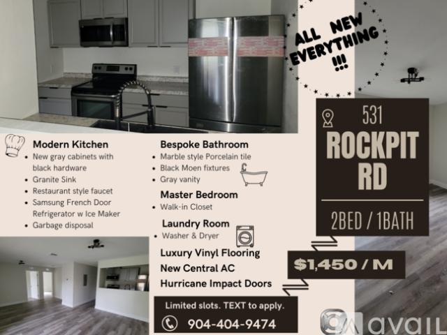 2 BR, 1 BA Apartment 531 Rockpit Road, Titusville, FL 32796
