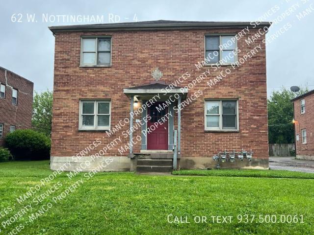 2 BR, 1 BA Apartment 62 W. Nottingham Rd, Dayton, OH 45405
