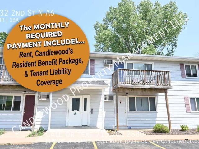 2 BR, 1 BA Apartment 632 2nd St N A6, Stevens Point, WI 54481