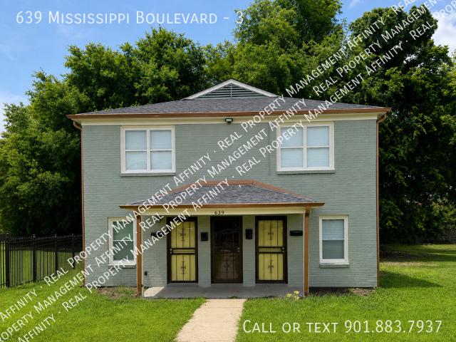2 BR, 1 BA Apartment 639 Mississippi Boulevard, Memphis, TN 38126