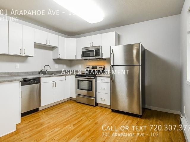 2 BR, 1 BA Apartment 701 Arapahoe Ave, Boulder, CO 80302