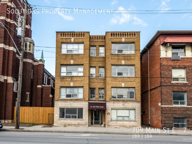 2 BR, 1 BA Apartment 709 Main St E, Hamilton, ON L8M 1K8