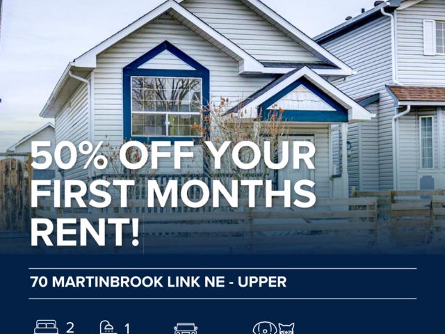 2 BR, 1 BA Apartment 70 Martinbrook Link NE, Calgary, AB T3J 3N9