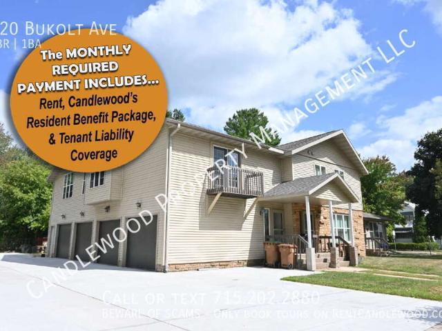 2 BR, 1 BA Apartment 820 Bukolt Ave, Stevens Point, WI 54481