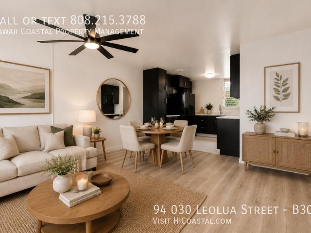 2 BR, 1 BA Apartment 94 030 Leolua Street, Waipahu, HI 96797