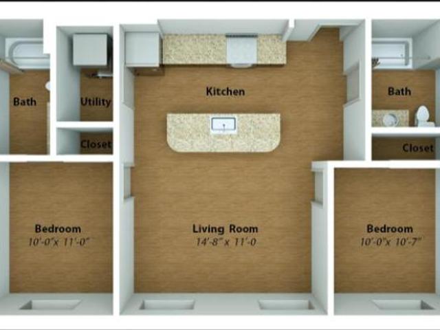 2 Br, 2 bath, Apartment 1142 West Grace Street