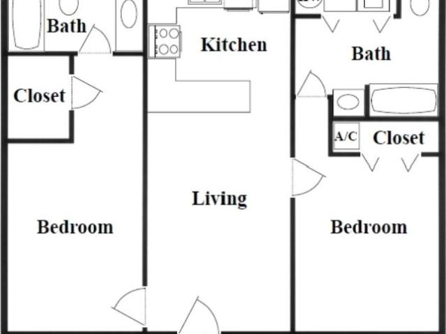 2 Br, 2 bath, Apartment 1565 Fitzgeralds Boulevard