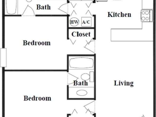 2 Br, 2 bath, Apartment 1565 Fitzgeralds Boulevard