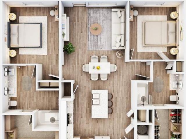 2 Br, 2 bath, Apartment 1701 N Stemmons Fwy