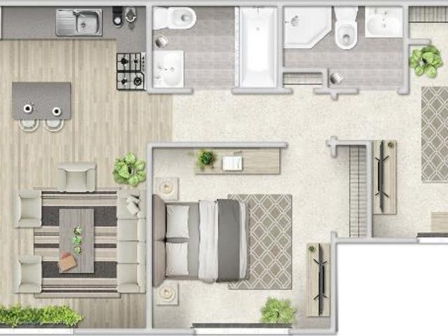 2 Br, 2 bath, Apartment 6208 Commerce Drive