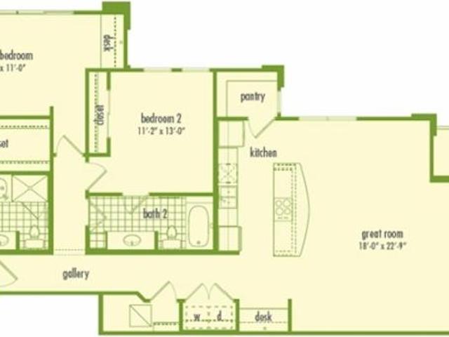 2 Br, 2 bath, Condo 4400 N Lamar Blvd
