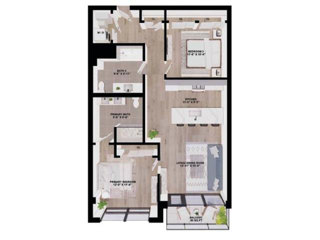2 Br, 2 bath, Other 812 W Adams Street
