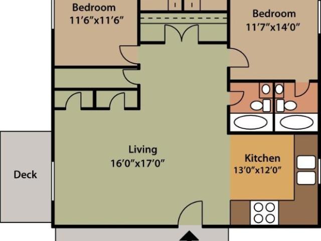 2 Br, 2 bath, Apartment 1303 Forest Knolls Cir