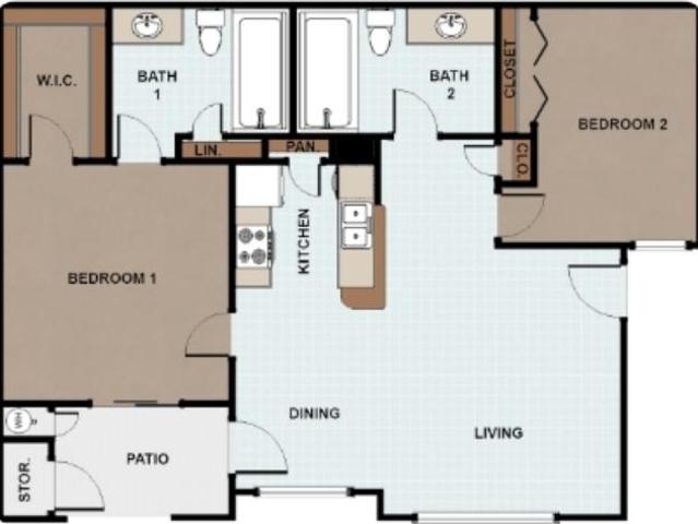 2 Br, 2 bath, Other 3817 S Veterans Blvd